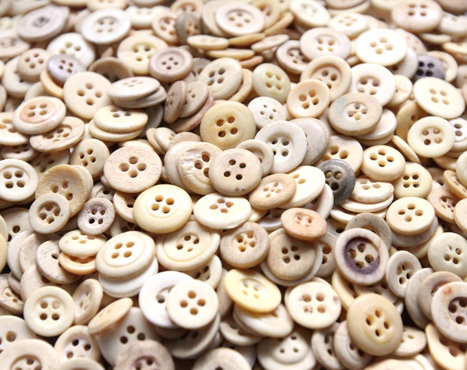 Antique Bone Buttons, Cow Bone Buttons, Antique Buttons, Restoration ...