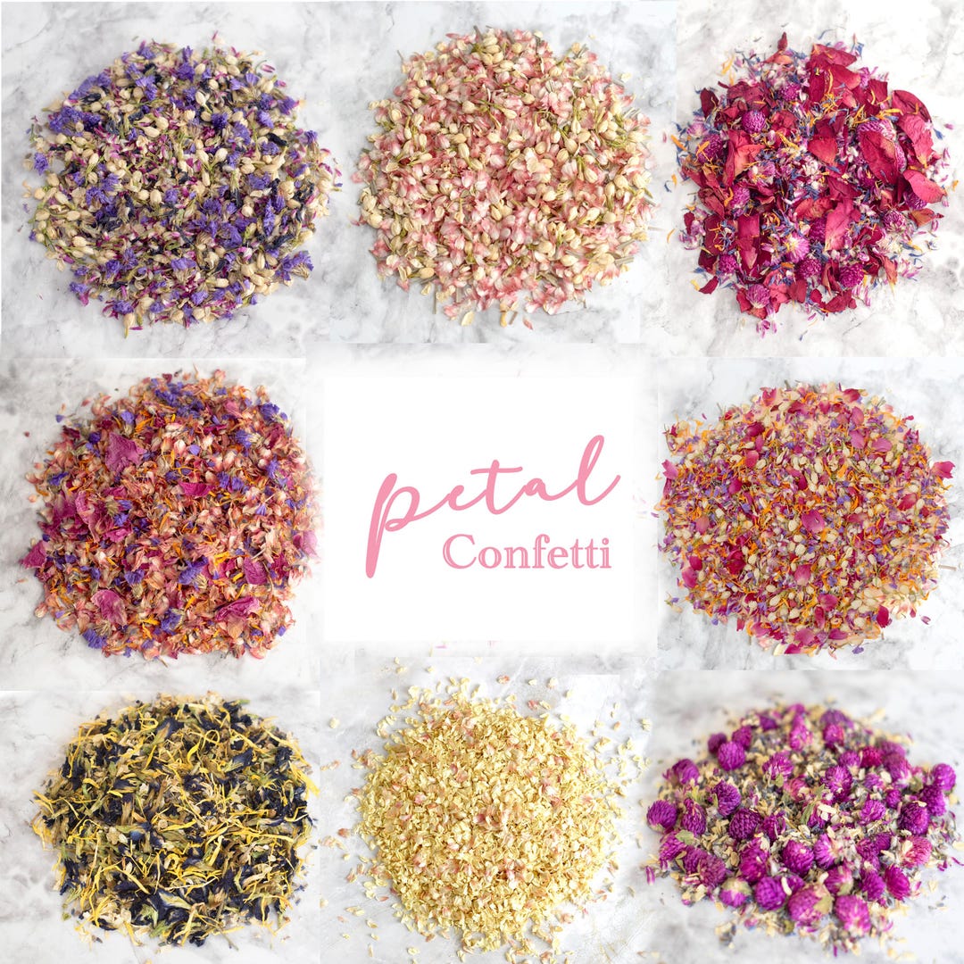 Pink & Purple Confetti Flower Confetti Petal Confetti Biodegradable ...