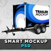 Small Enclosed Racing Trailer Mockup Template PSD 3 Views - Etsy