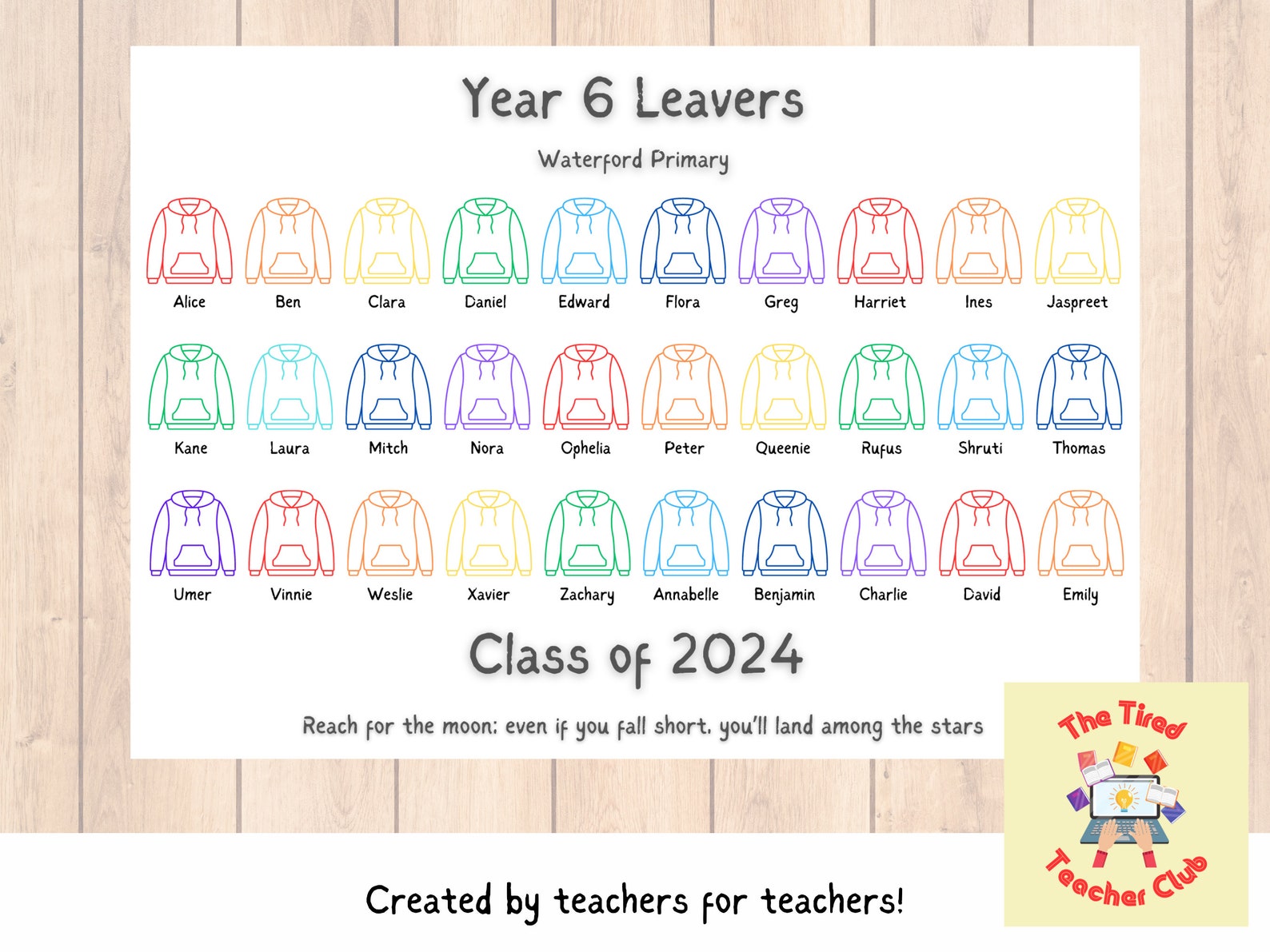 Year 6 Hoodies Leavers Print, Year 6 Leavers Gift, Year 6 End of School ...