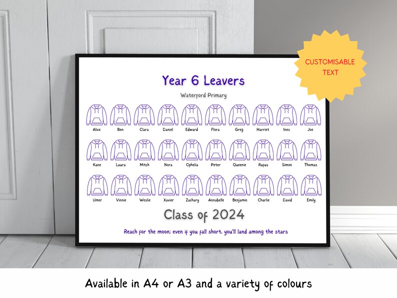 Year 6 Hoodies Leavers Print, Year 6 Leavers Gift, Year 6 End of School ...