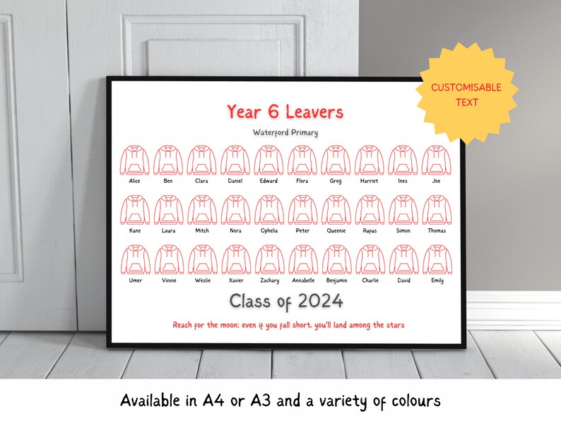 Year 6 Hoodies Leavers Print, Year 6 Leavers Gift, Year 6 End of School ...