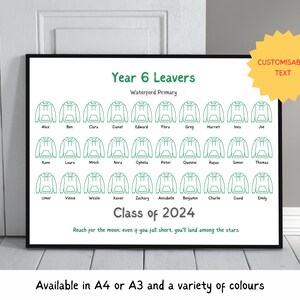 Year 6 Hoodies Leavers Print, Year 6 Leavers Gift, Year 6 End of School ...