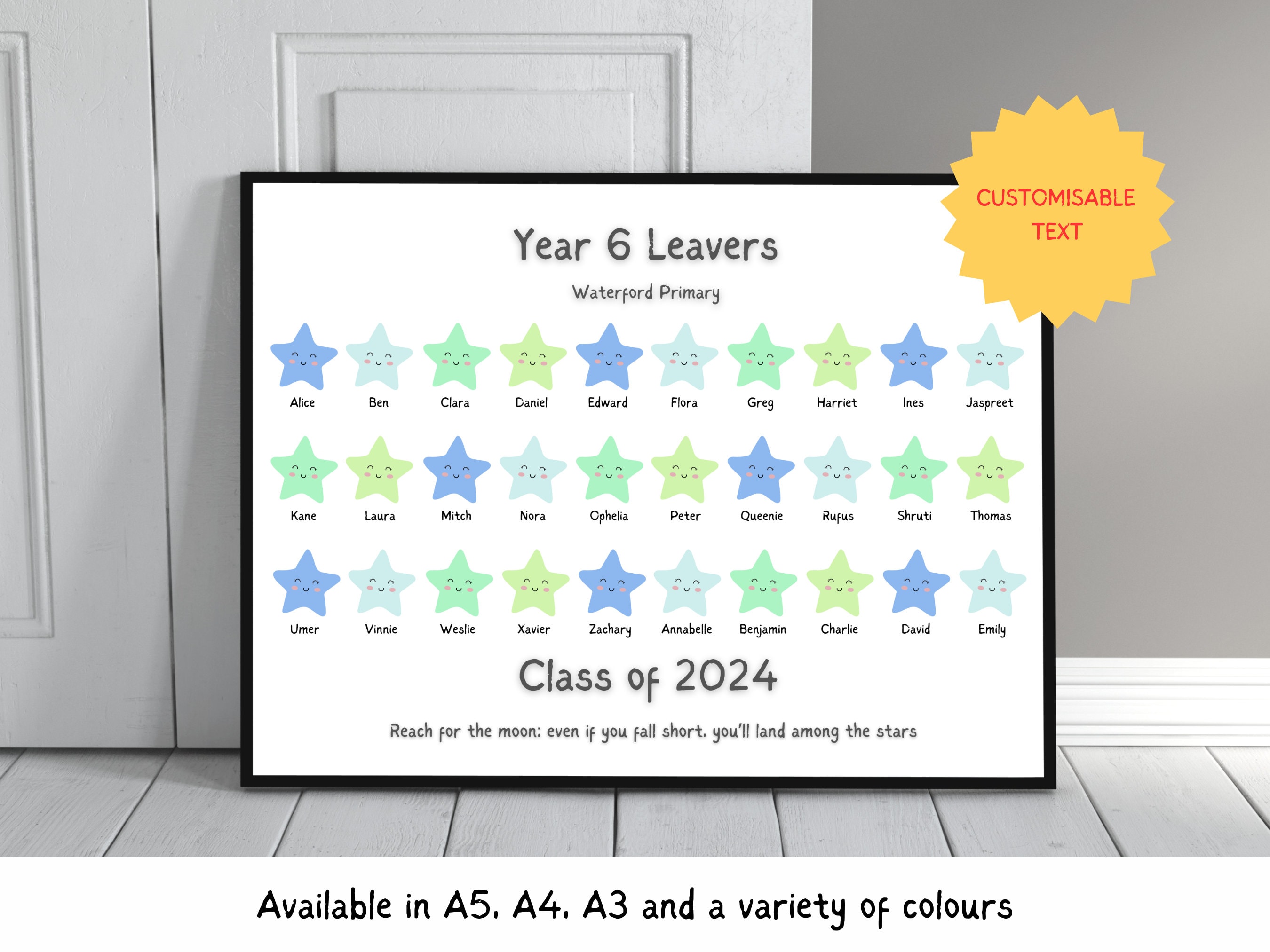 Year 6 Leavers Print, Year 6 Leavers Gift, Year 6 End of School, Year 6 ...