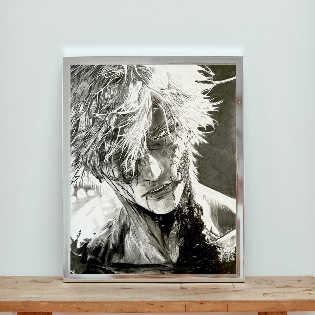 Gojo (jujutsu Kaisen) - Print of Drawing A4 (8.27 X 11.69 Inches ...