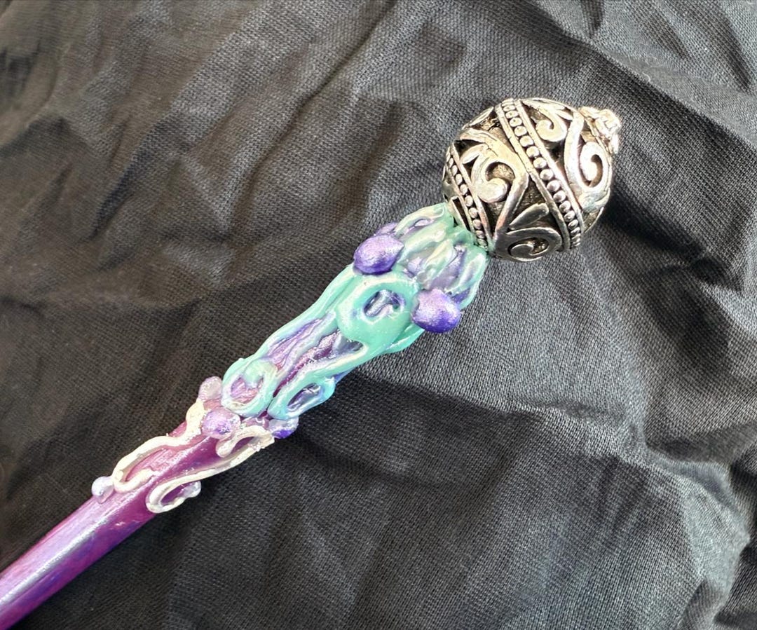 Silver Filigree Sorceress Wand – Feminine Magic With Royal Grace - Etsy
