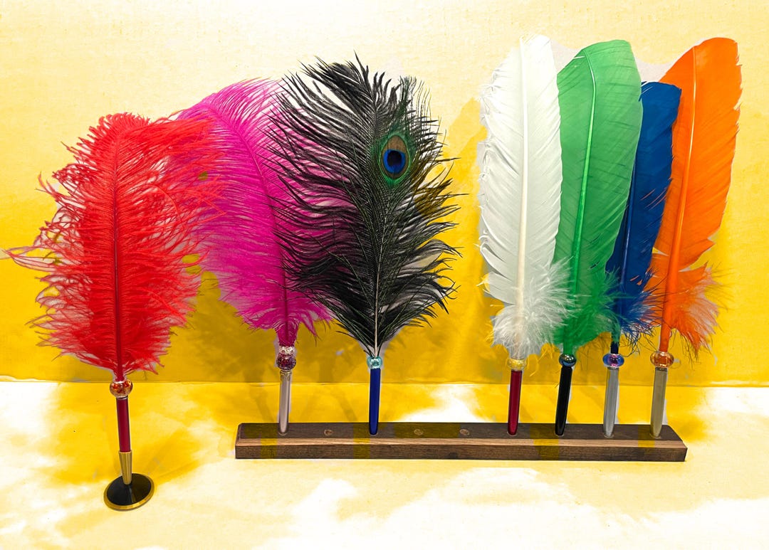 Feather Quills of Many Colors--handmade - Etsy