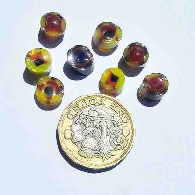 Sandy, Handmade Murrine Glass Art Components Oceanside Compatible 96COE ...