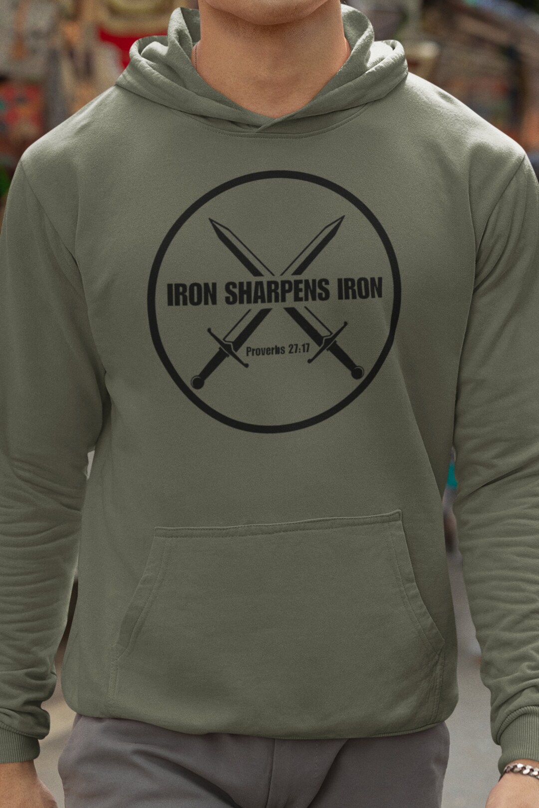 Iron Sharpens Iron Hoodie | Mens Christian Gifts, Faith, Cool Christian ...