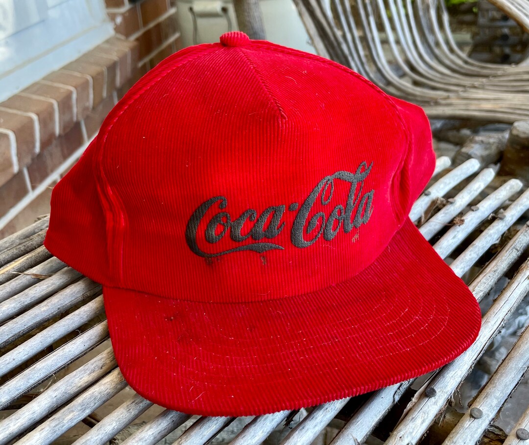 Vintage Coca-cola Corduroy Snapback Cap - Etsy