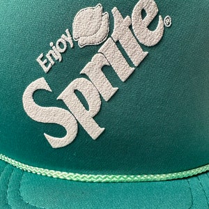 Vintage Sprite Snapback Cap - Mesh Trucker - Never Worn - 80s - Coca ...
