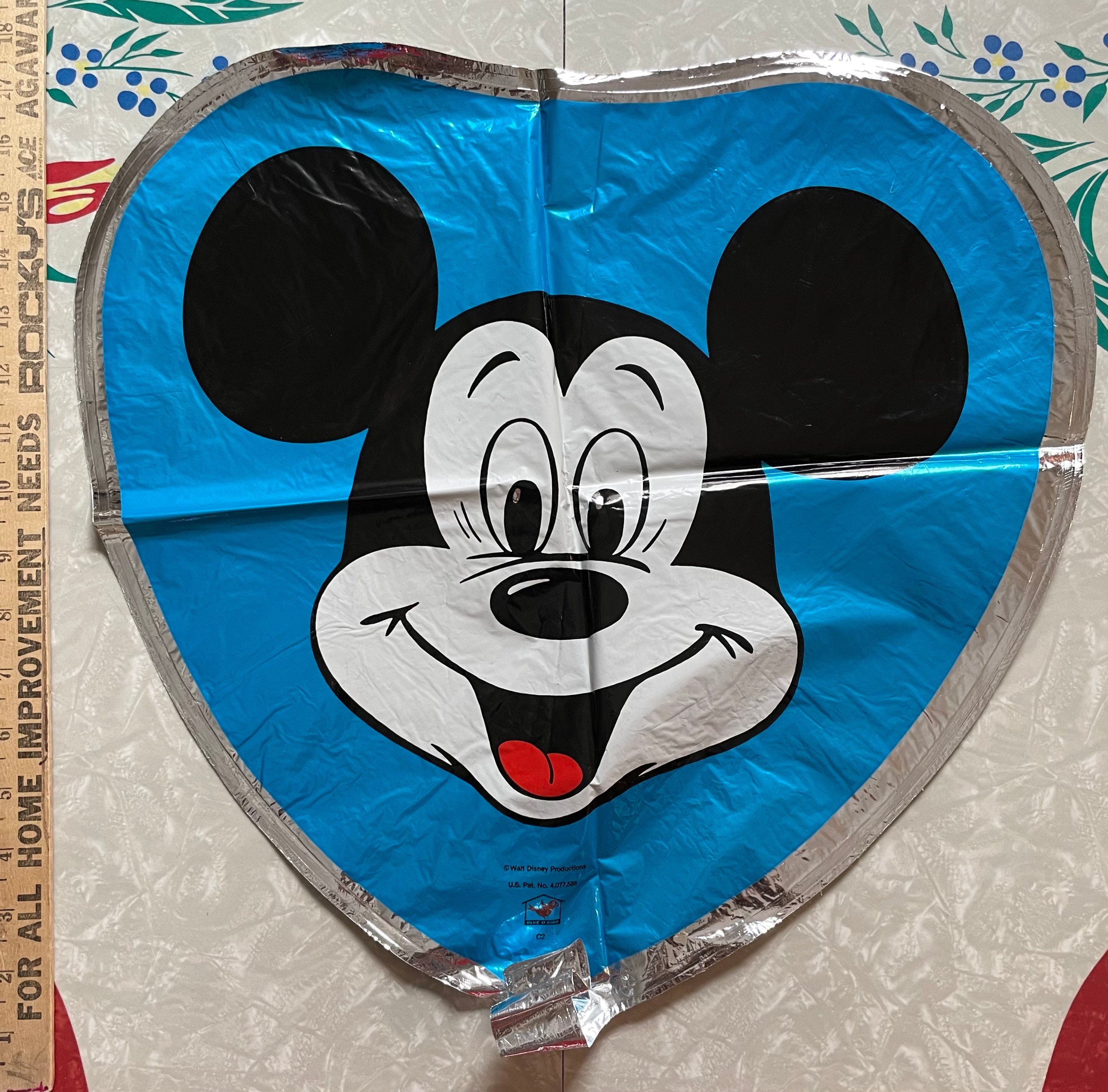 Mickey Mouse Mylar Balloon - Early 80s - Unused - Valentines Day - Etsy