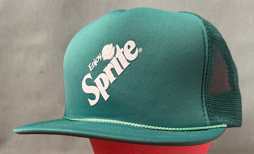 Vintage Sprite Snapback Cap - Mesh Trucker - Never Worn - 80s - Coca ...