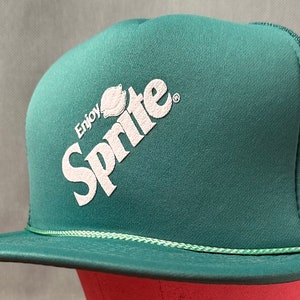 Vintage Sprite Snapback Cap - Mesh Trucker - Never Worn - 80s - Coca ...