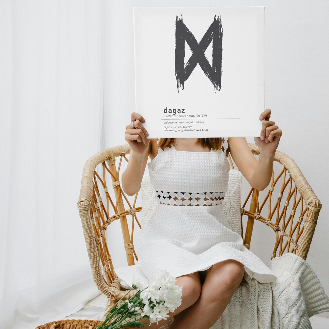 Viking Rune Alphabet, Digital Rune Prints, Runic Design, Elder Futhark ...