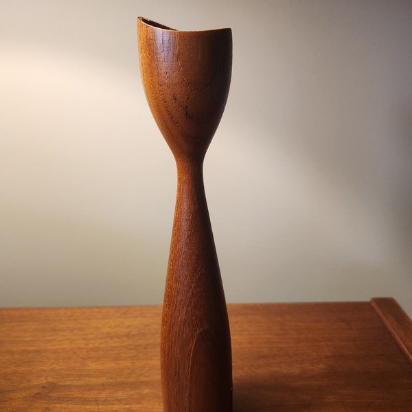 Teak Candlesticks - Etsy