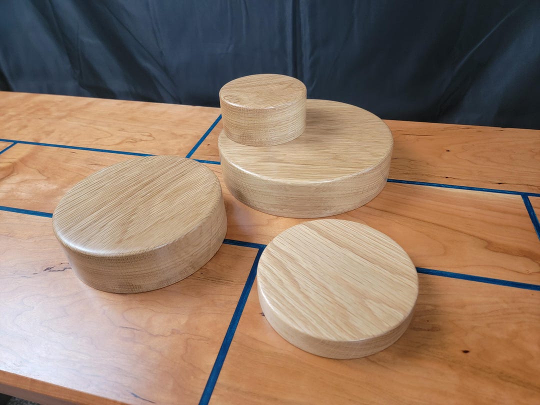 White Oak Display Riser: Hardwood Pedestal for Jewelry & Collectibles ...