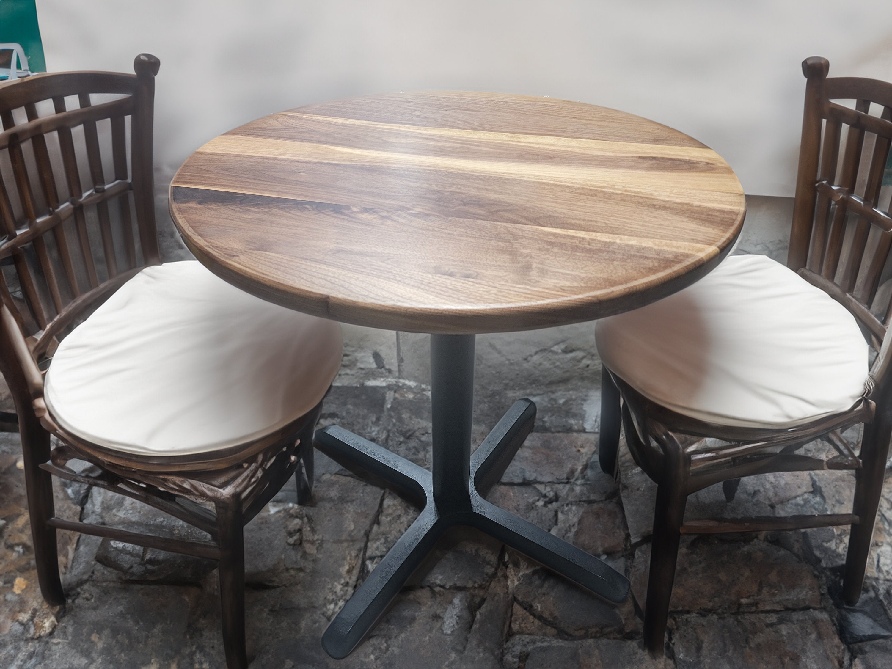 Custom Round Walnut Table Top | Perfect for Home, Coffee Bars, and ...