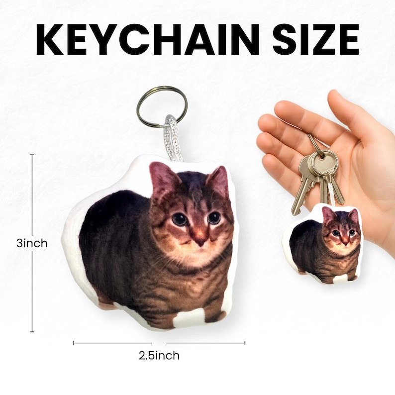 OIIA Spinning Cat Meme Keychain - Viral Sound Keychain With OIIA OIIA ...