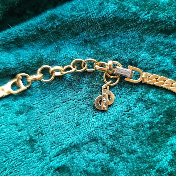 Vintage 1960's Christian Dior Curb Snake Chain Neckla… - Gem