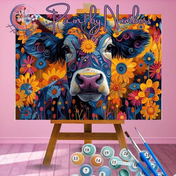 Psychedelic Paint by Numbers - Etsy