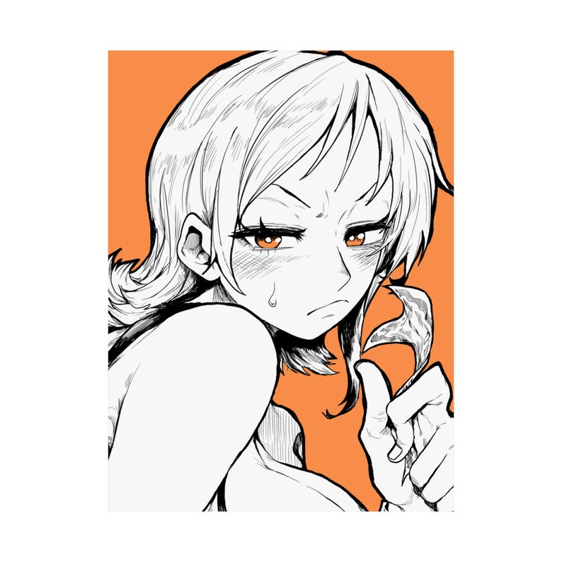 Nami One Piece Anime Art Poster, Wall Decor for Home, Bedroom, Office ...