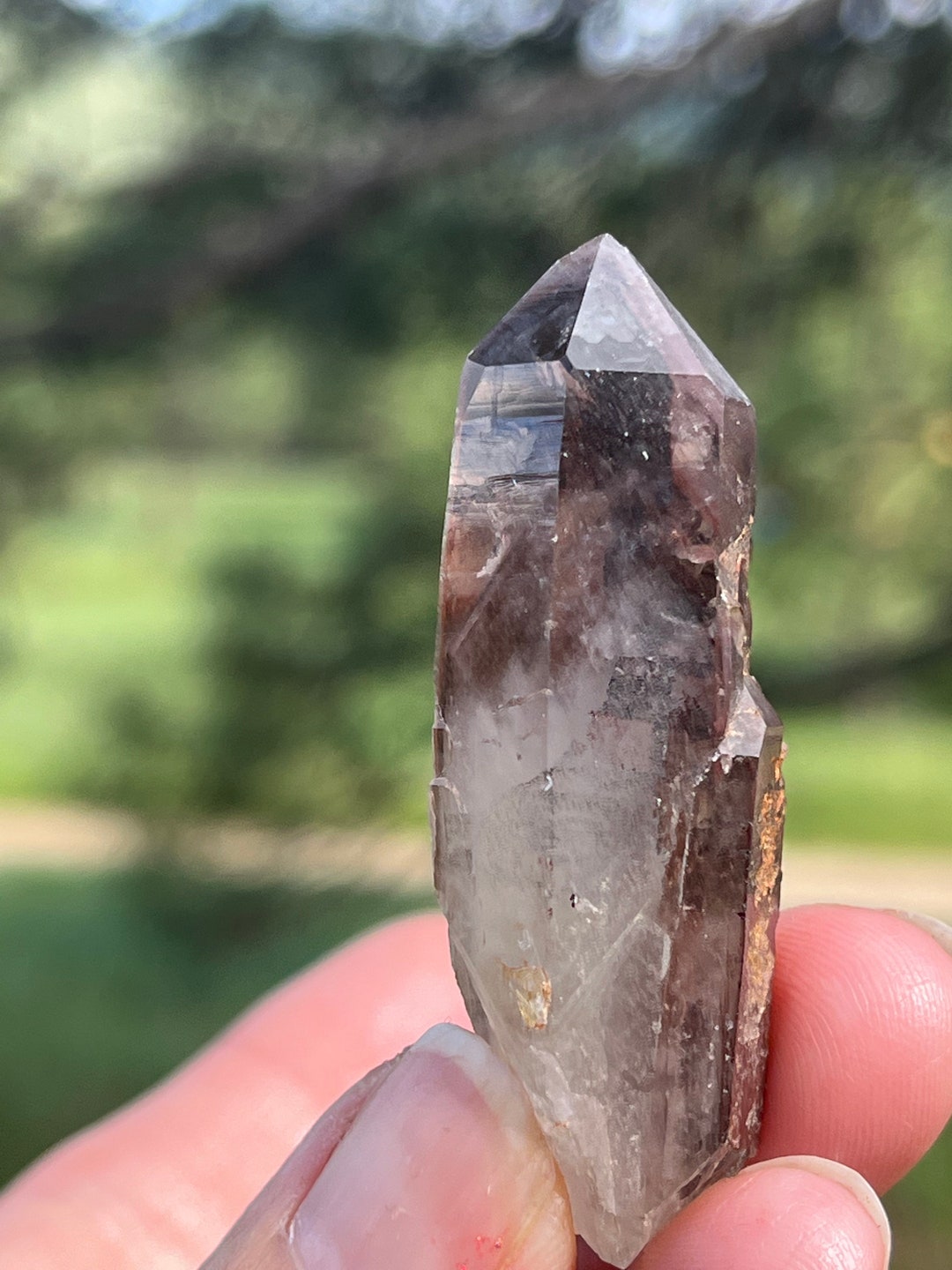 Red Phantom Quartz Crystal Point Stone - Etsy