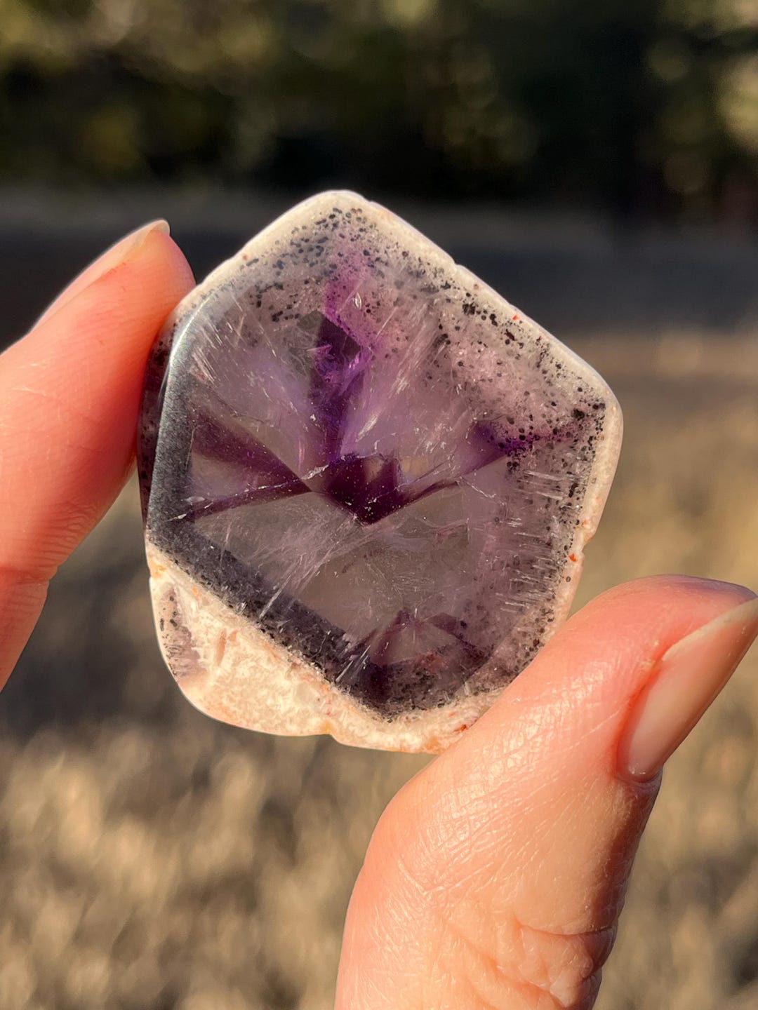 Trapiche Amethyst Faceted Gemstone Stone Cabochon - Etsy