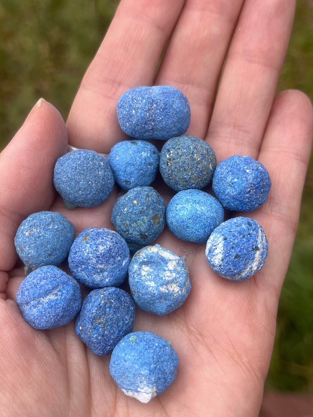14 Imperfect Large AAA Azurite Blueberry Mineral Specimens Natural ...