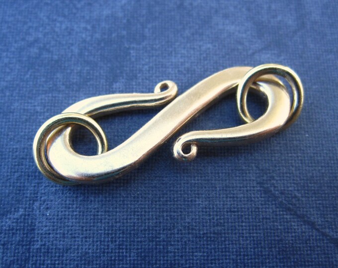 Bronze S Hook Clasp Simple Easy Closure Finding 26mm X 9mm - Etsy