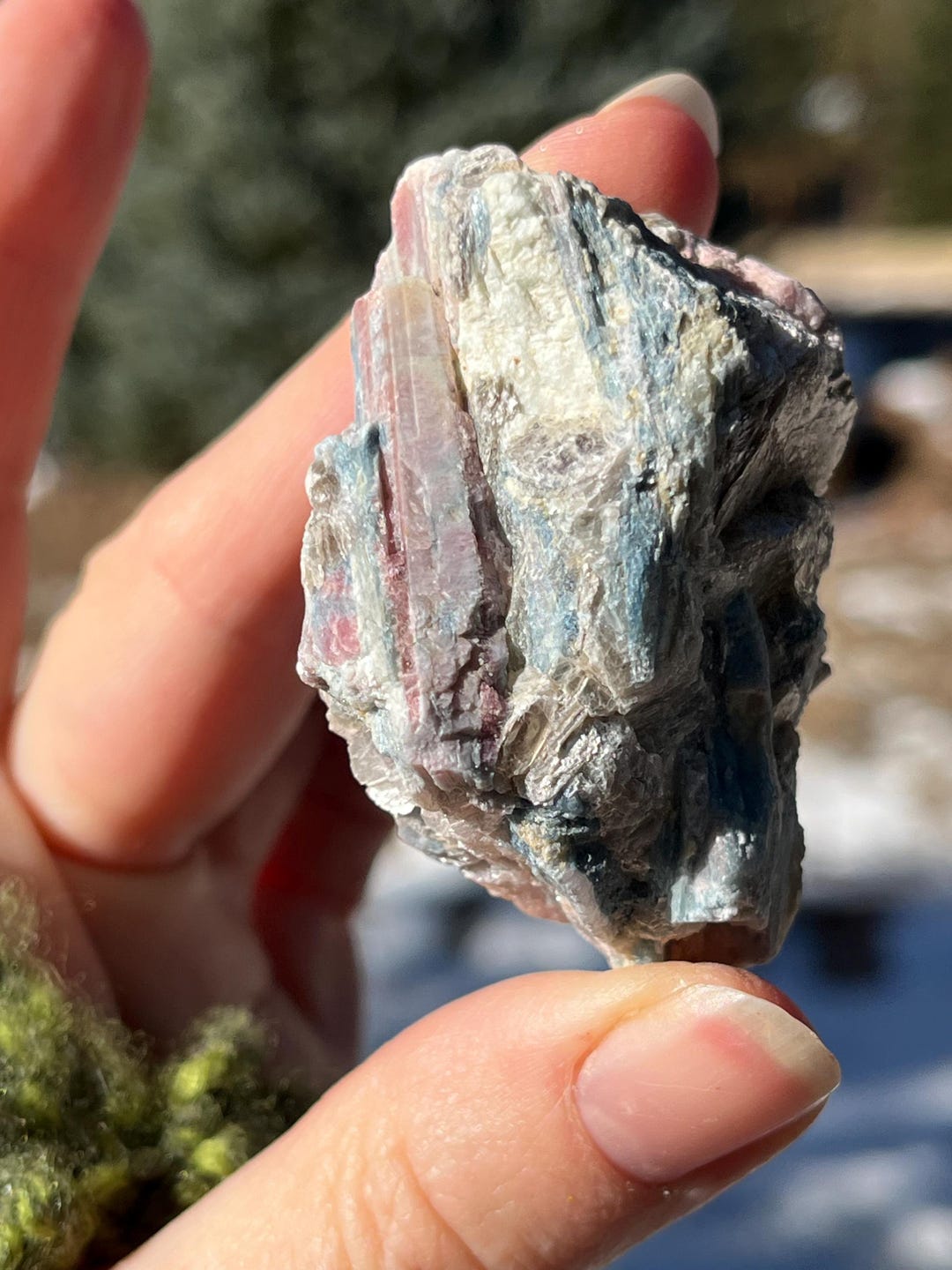 Namibian Tourmaline in Quartz With Mica Crystal Specimen - Etsy