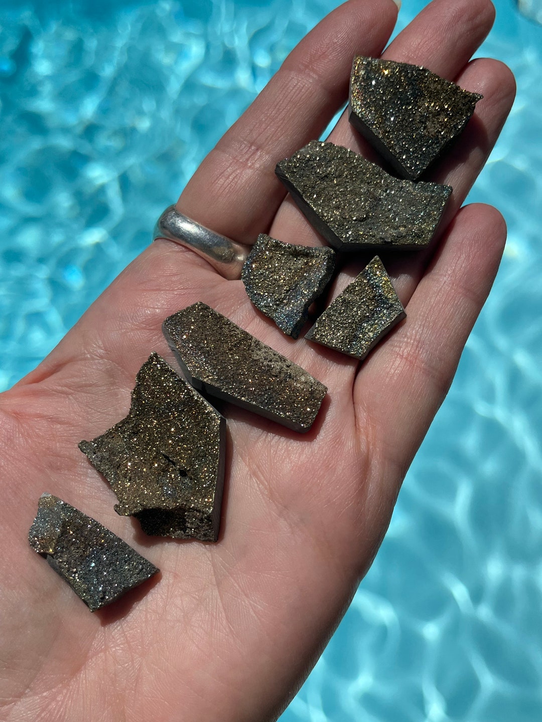 Rainbow Pyrite Natural Volga River Russia Not Treated Jewelers - Etsy