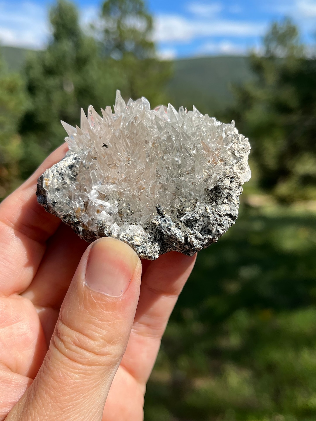 Dogtooth Calcite Mineral Specimen Super Spiky Crystals Natural Stone - Etsy