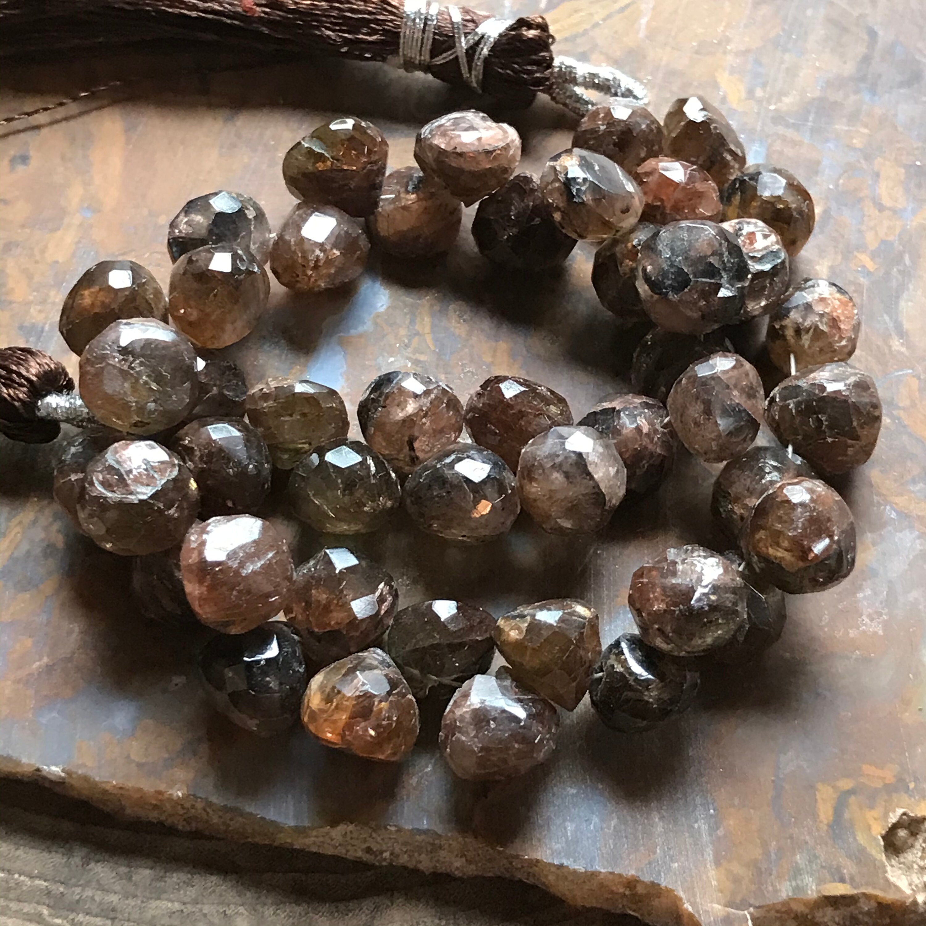 Andalusite Beads Faceted Briolettes 8mm X 7mm Full Strand Rare - Etsy