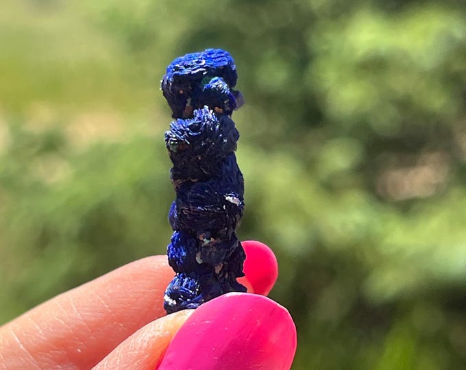 Azurite Stalactite Specimen Gemstone Stone - Etsy