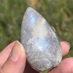 Sunstone Moonstone Mix Blue Fire Flame Polished Tower Gemstone Stone ...