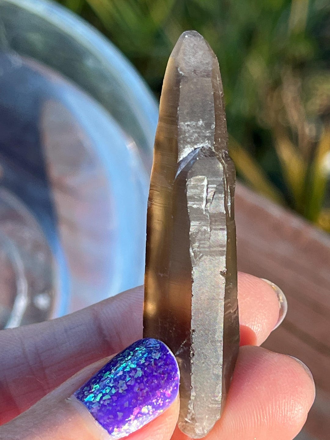 Smoky Quartz Single Point Crystal Stone Brazil - Etsy