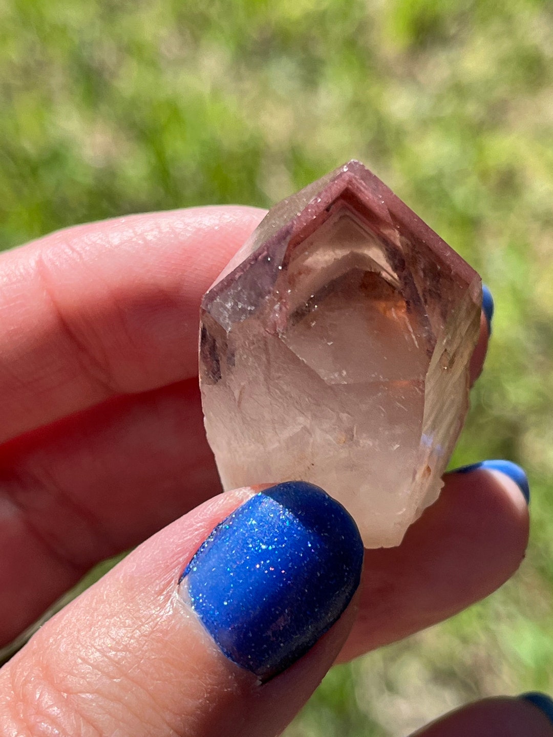 Red Phantom Quartz Crystal Point Stone - Etsy