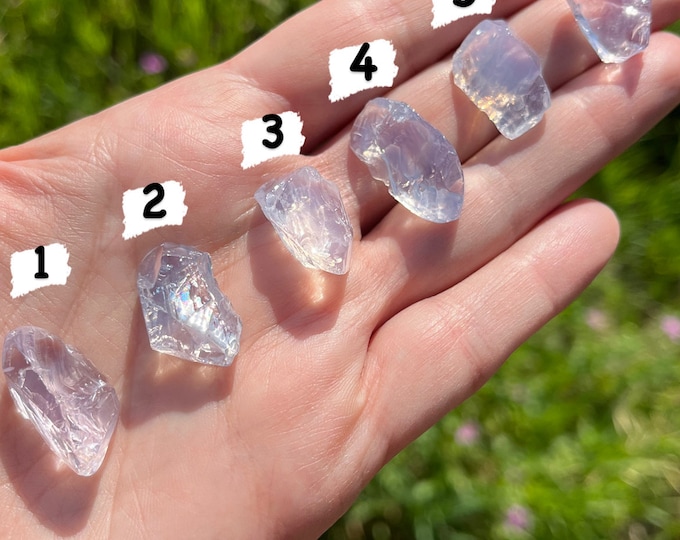 Lavender Girasol Quartz Rough Gemstones 1 Piece You Pick - Etsy