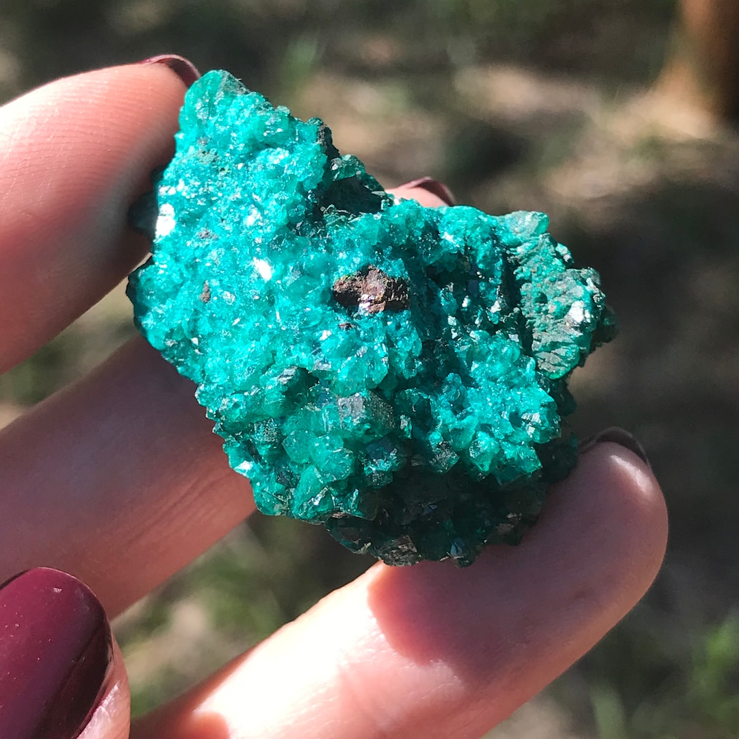 Dioptase Specimen Crystal Stone Congo Natural Gemstone - Etsy