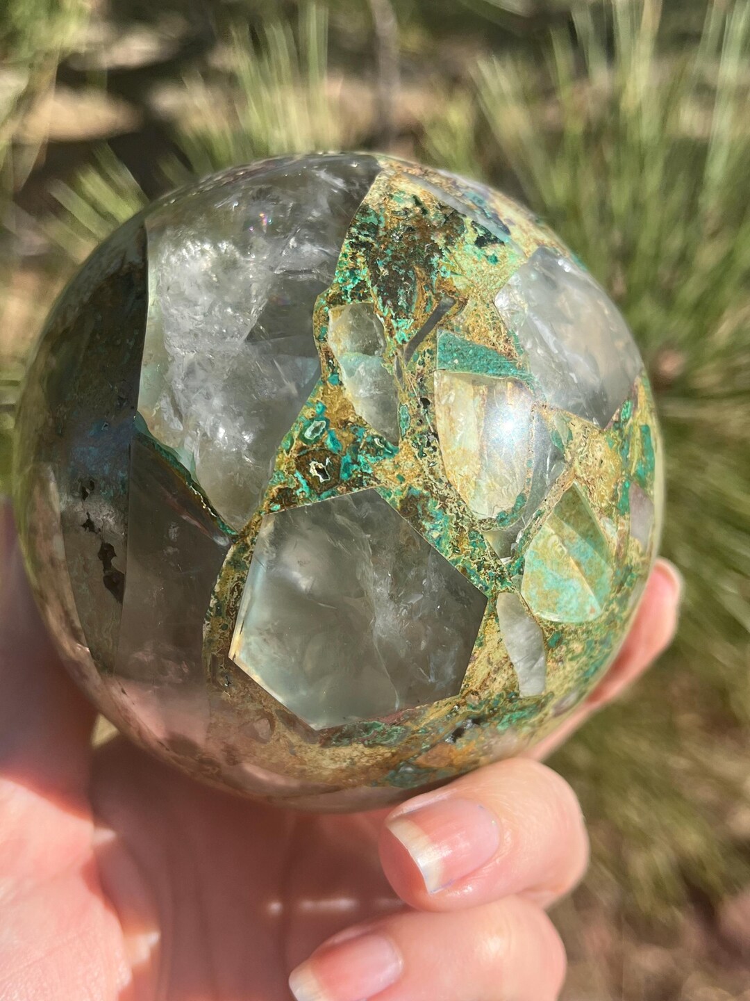 Namibia Quantum Quattro Stone Sphere 83mm Large - Etsy