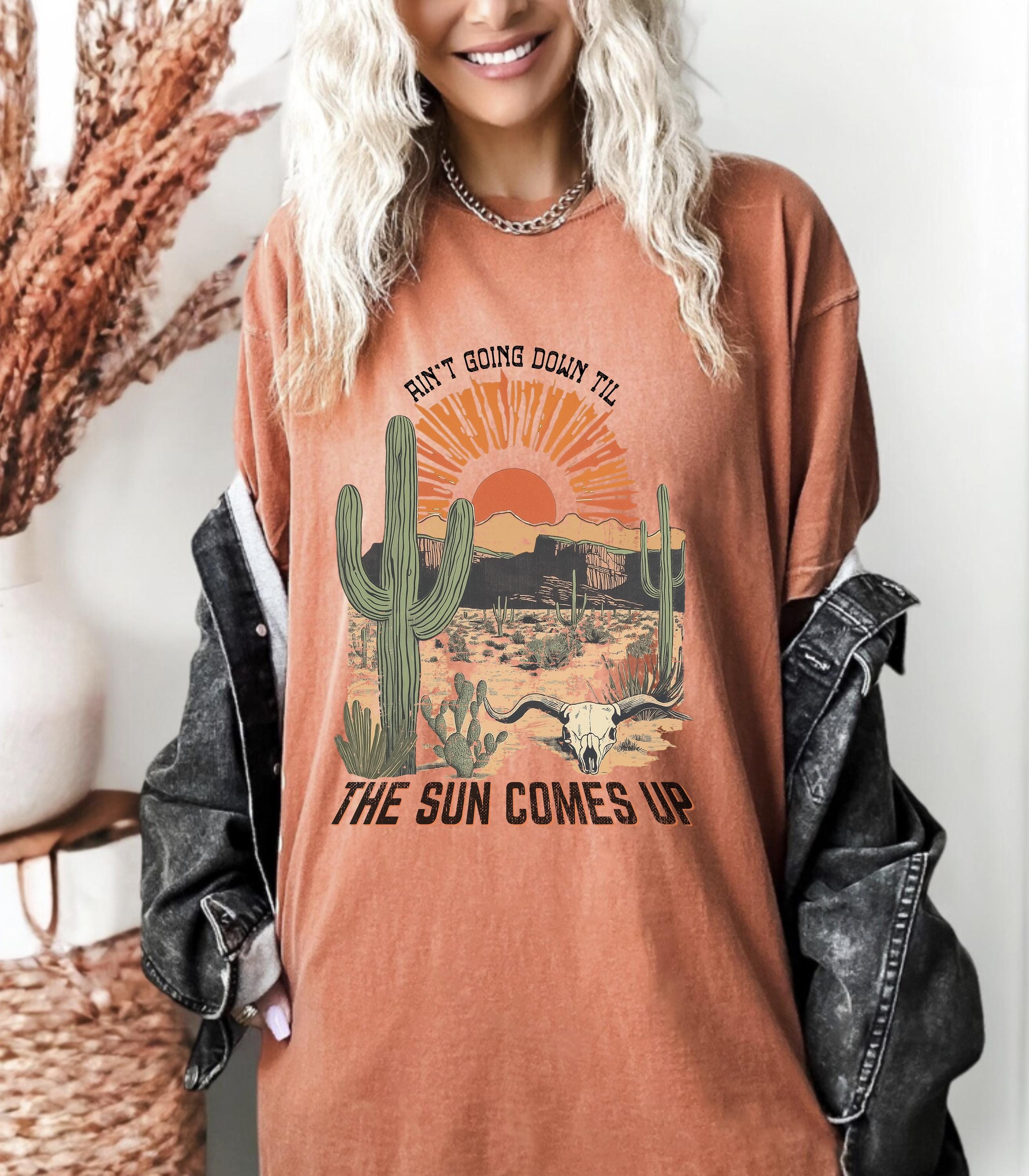 Western American Rodeo Shirt | Desert Sun Garth Brooks Tee | Vintage ...