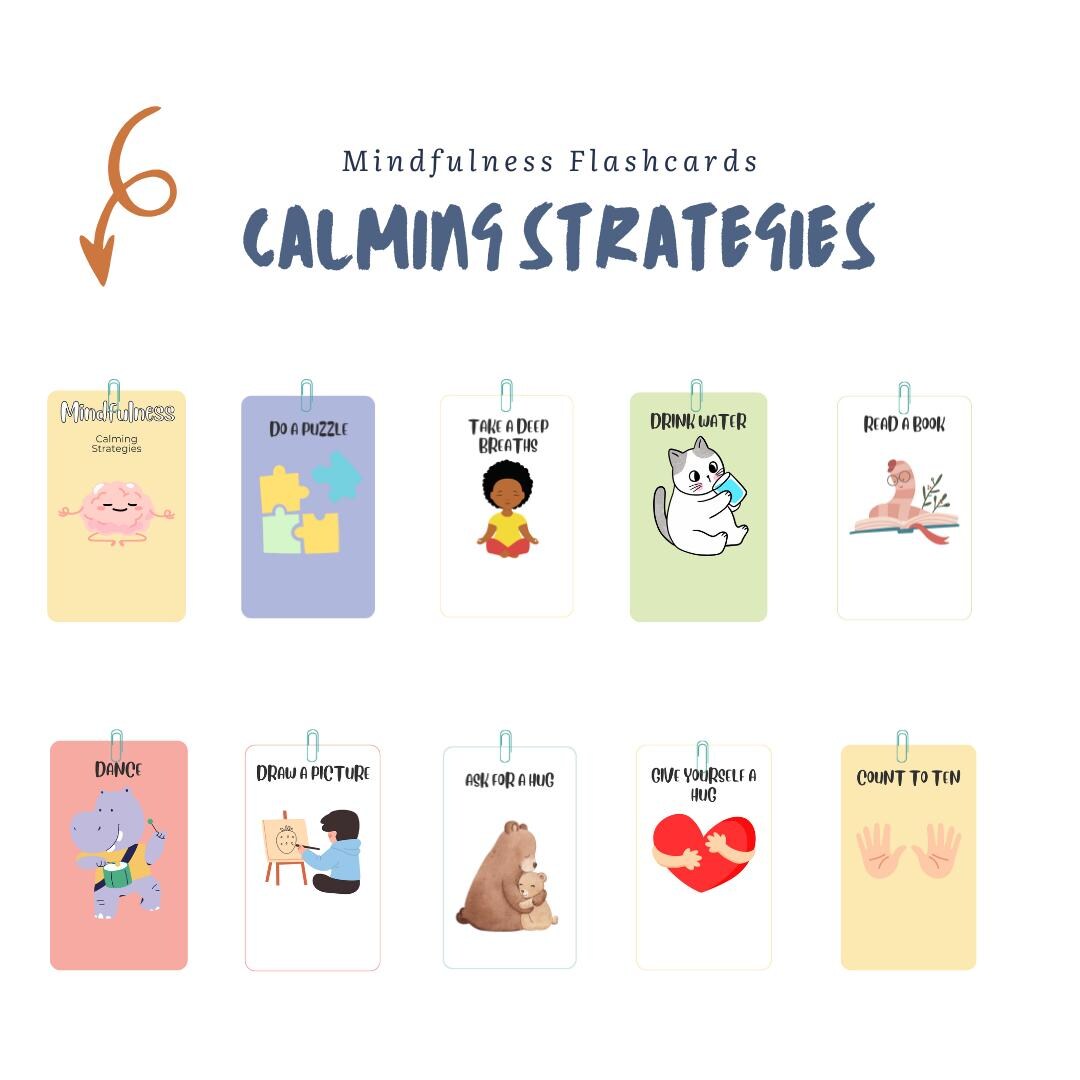 Mindful Calming Activities for Kids|strategies for Calming Cards ...