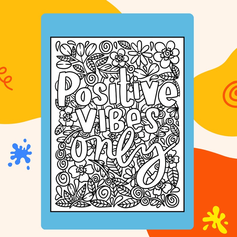 Mindful Coloring Pages, Printable Coloring Page, Kids Coloring Page ...