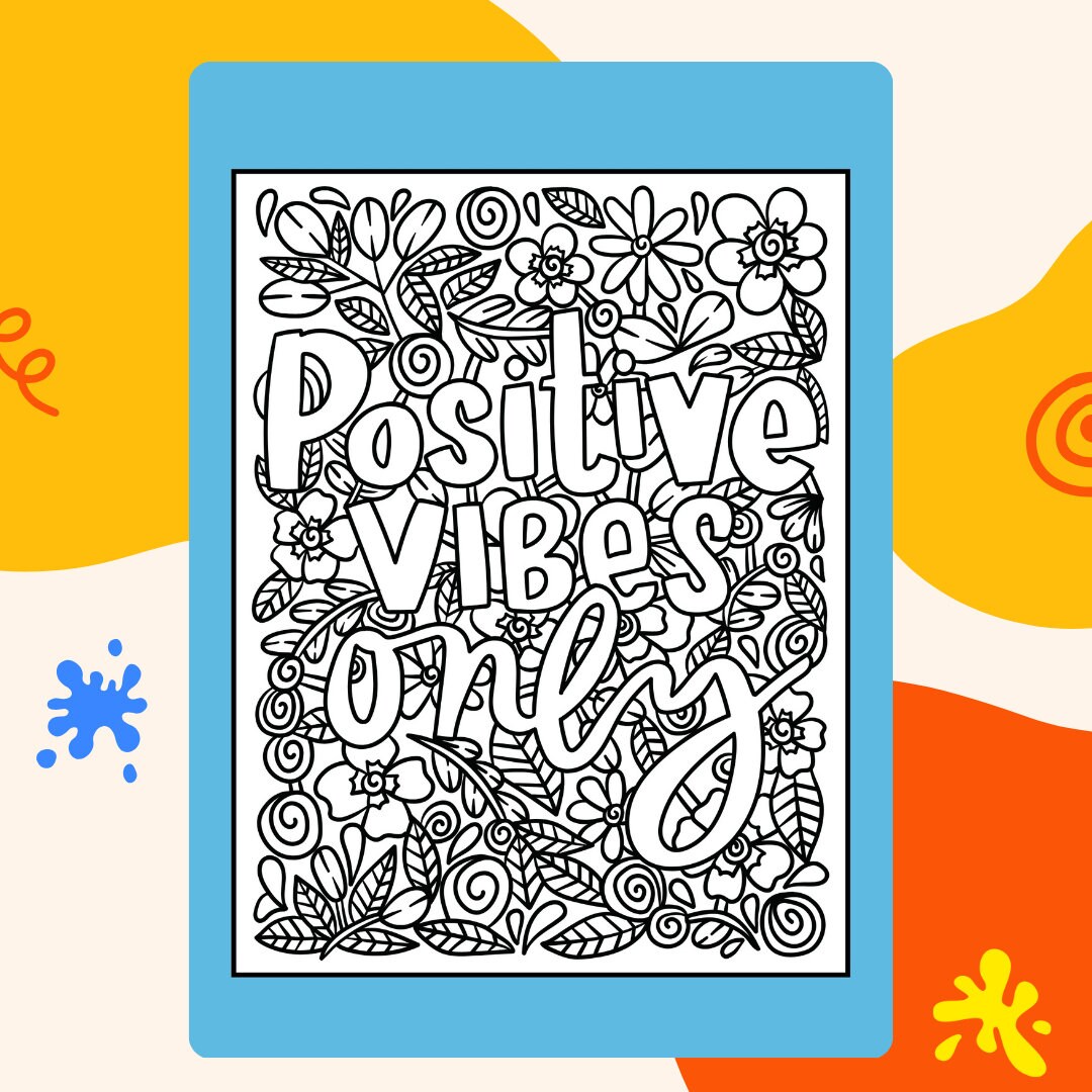 Mindful Coloring Pages, Printable Coloring Page, Kids Coloring Page ...