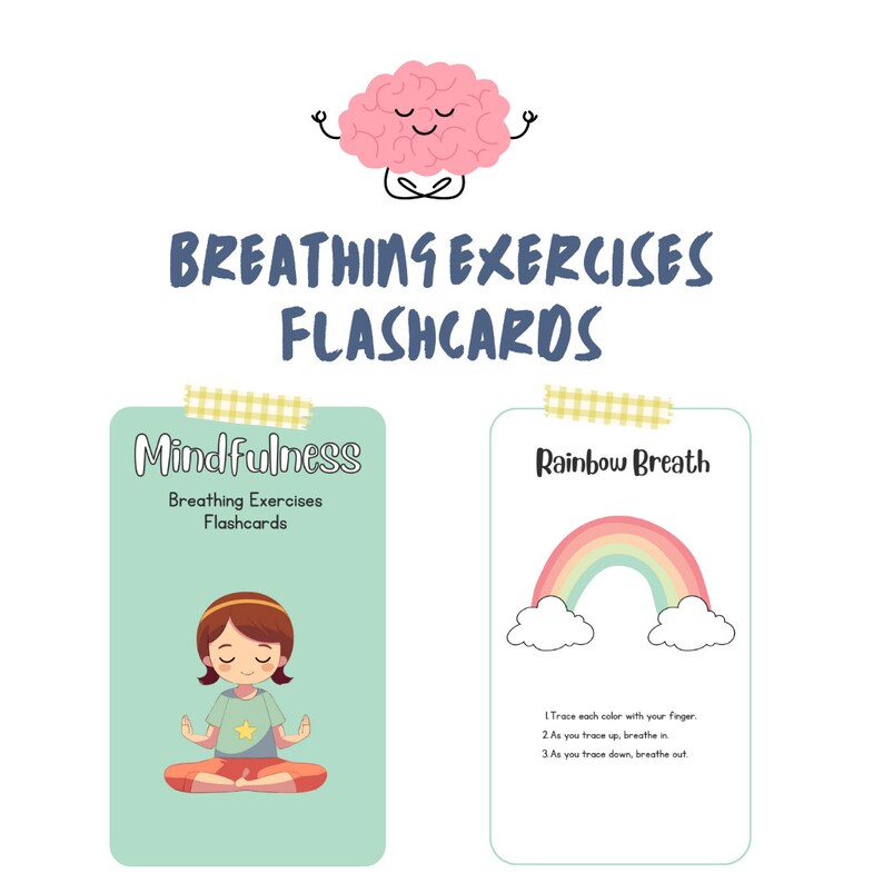 Mindful Breathing Activities for Kids|techniques for Breathing Cards ...