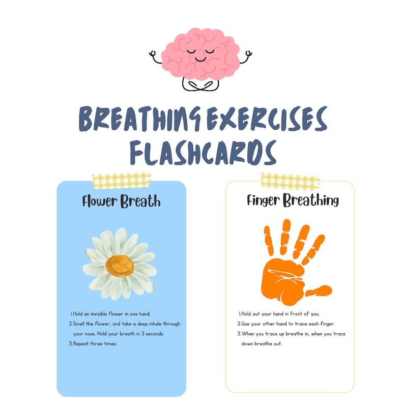 Mindful Breathing Activities for Kids|techniques for Breathing Cards ...