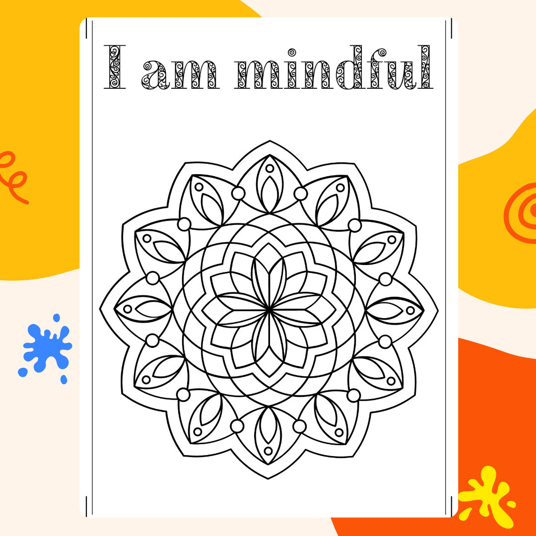 Easy Mandala Coloring Pages for Kids,mandalas Art for Beginners,flower ...