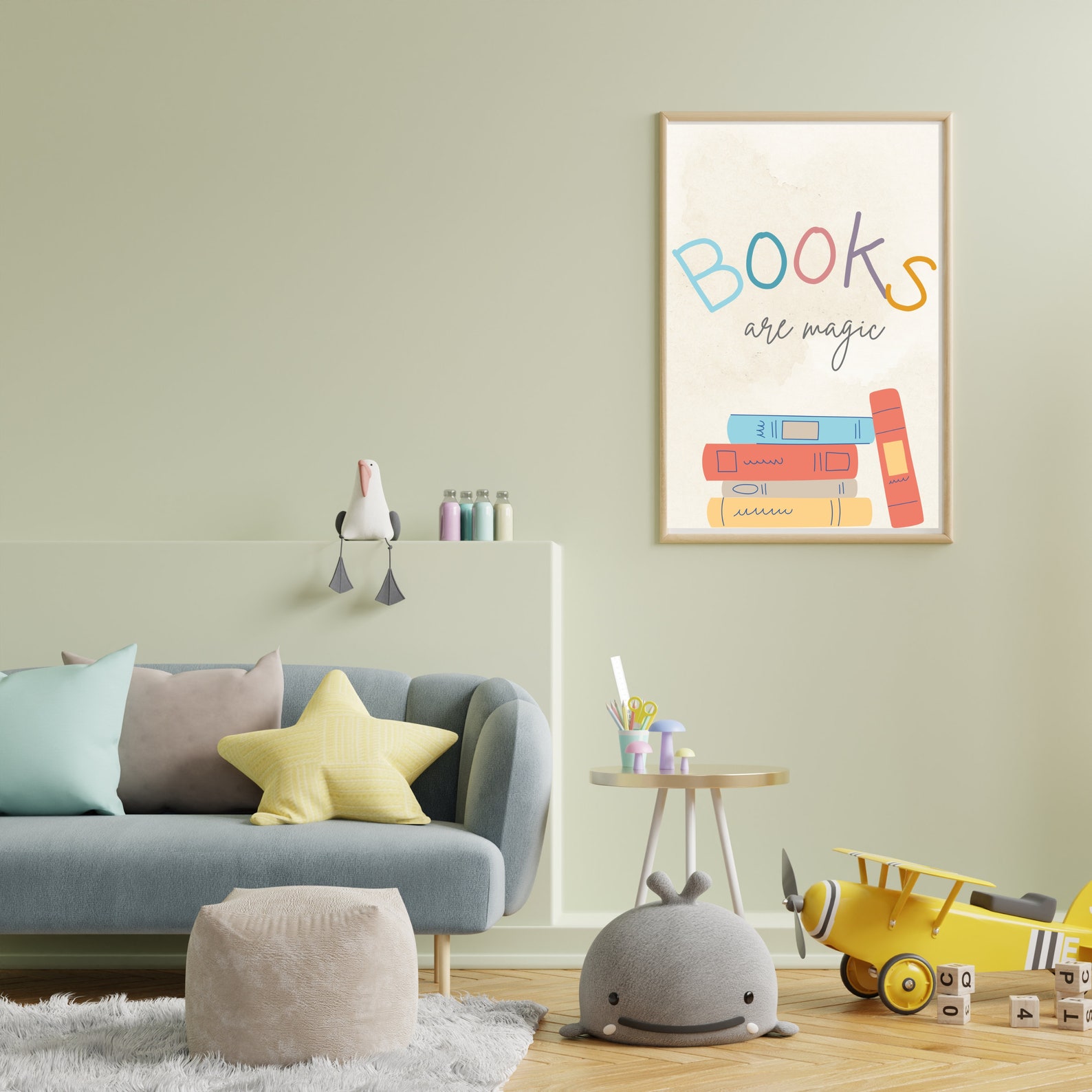Read Books, Boho Classroom Decor, Reading Corner Wall Art, Playroom ...