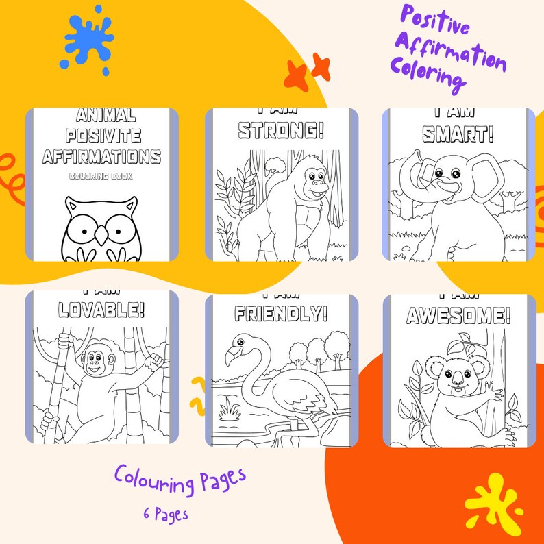 Animals Coloring Pages | Printable Coloring | Kids Coloring Simple ...